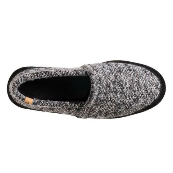 Acorn Moc Slippers Black Tweed - Men's - Outdoors Oriented