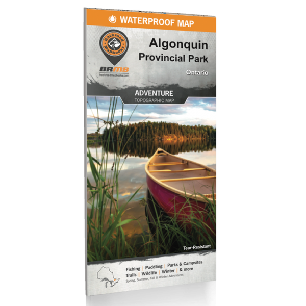 Backroad Mapbooks Algonquin Map - Waterproof - Outdoors Oriented